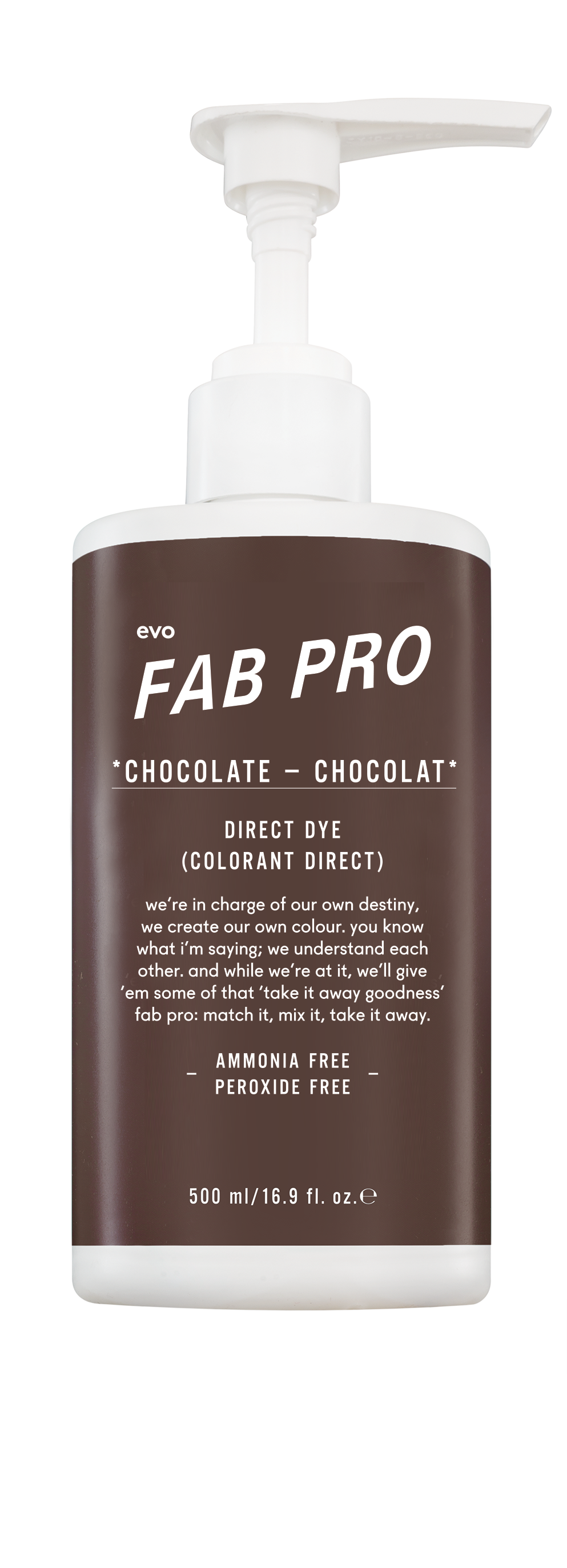 FAB PRO chocolate colour intensifier 500ml